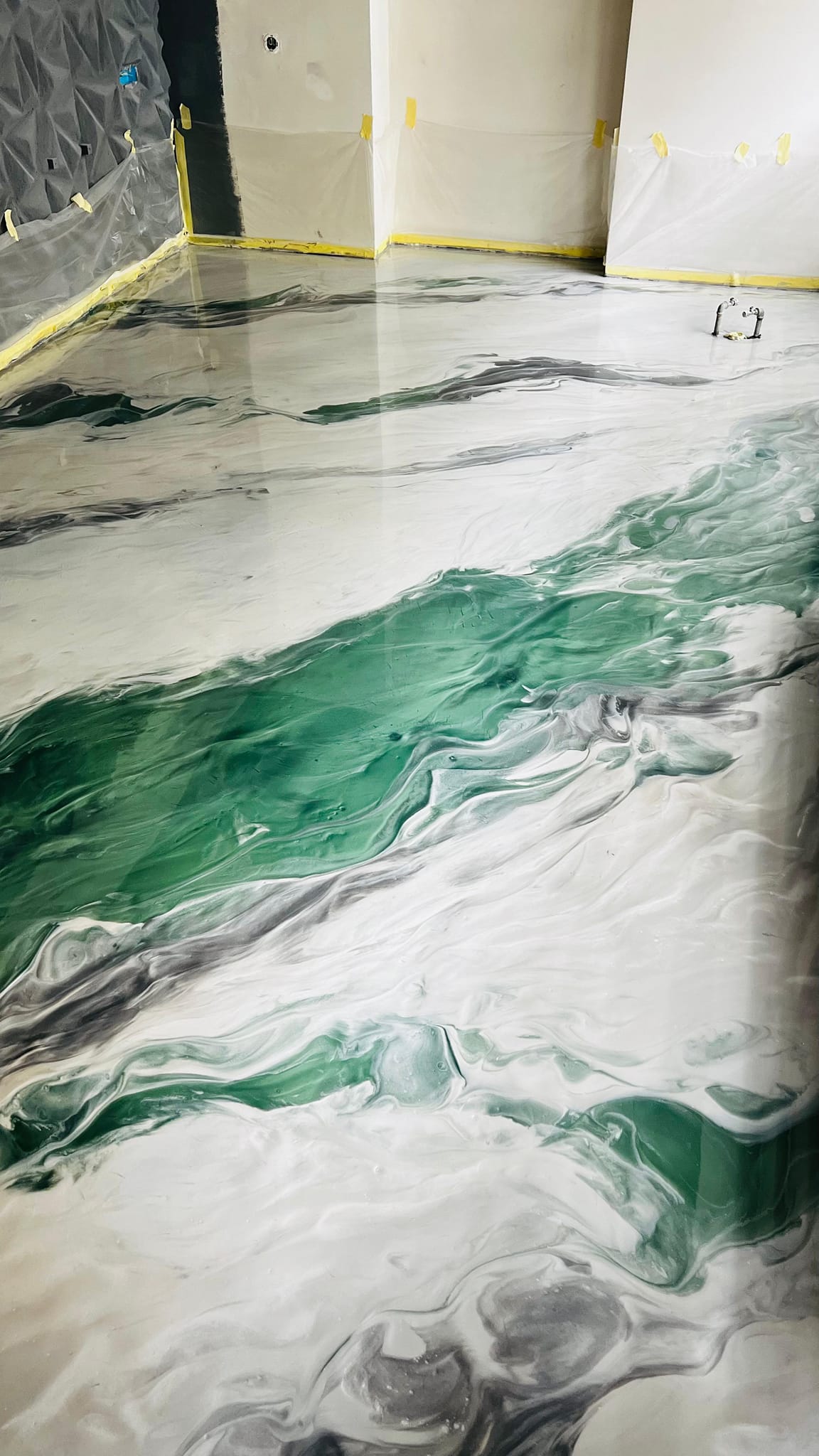 Epoxy pod za Barber Shop — M-Decor